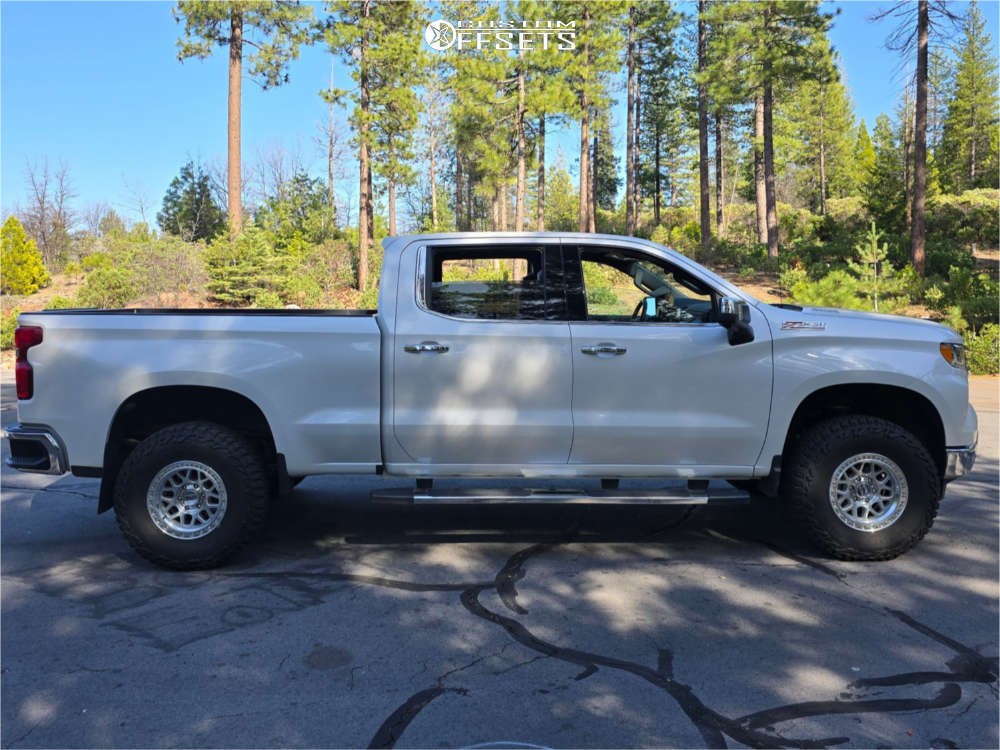 2023 Chevrolet Silverado 1500 with 17x9 -12 KMC Km549 and 35/12.5R17 ...