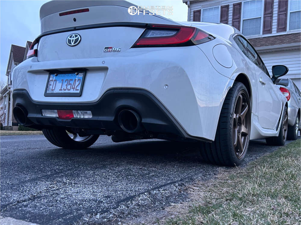 2025 Toyota GR86 with 18x8.5 45 Enkei T6r and 245/35R18 Continental ...