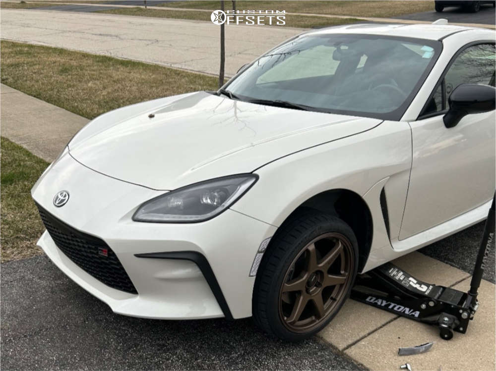 2025 Toyota GR86 with 18x8.5 45 Enkei T6r and 245/35R18 Continental Extremecontact Sport 02 and ...