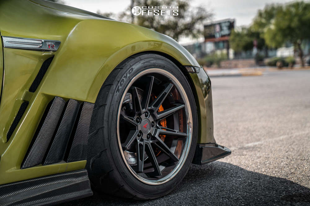 2018 Nissan GT-R with 20x10 13 Ferrada Cm2 and 285/35R20 Toyo Tires ...