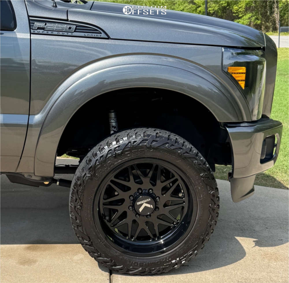 2015 Ford F-250 Super Duty with 22x10 -18 KG1 Forged Bypass and 35/12 ...