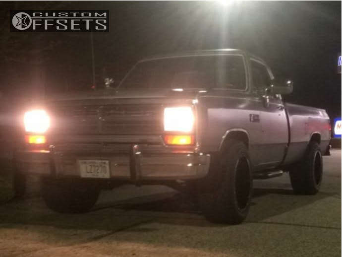 1989 Dodge D250 with 20x12 -44 Gear Off-Road Big Block and 305/50R20 ...