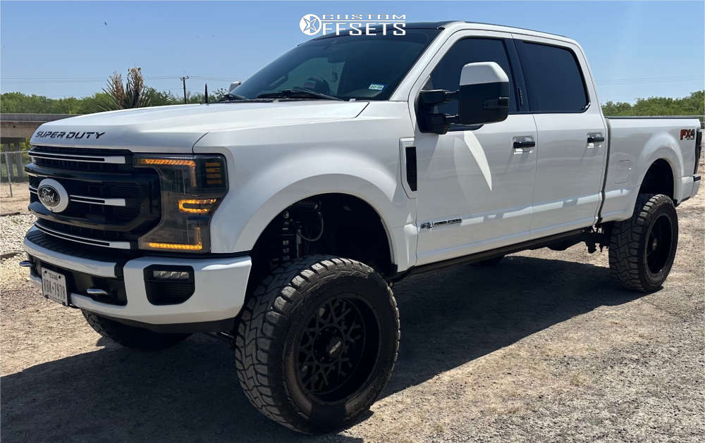 2020 Ford F-250 Super Duty with 22x10 -19 Vision Rocker and 37/12.5R22 ...