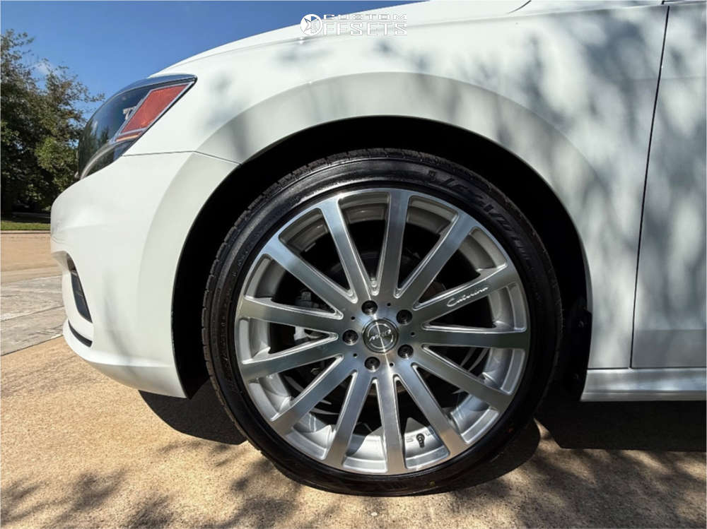 2020 Volkswagen Passat with 19x8.5 35 MRR Hr9 and 235/40R19 Lexani Lx ...