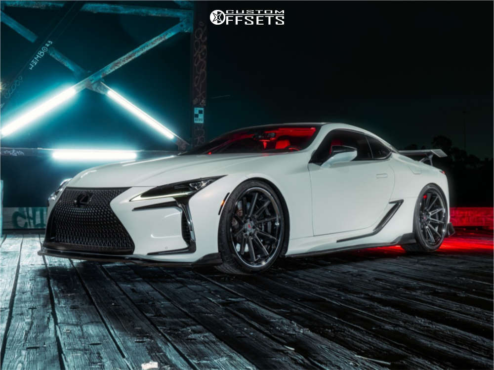 2022 Lexus LC500 with 22x9.5 12 Ferrada Cm2 and 265/35R22 Pirelli PZERO ...