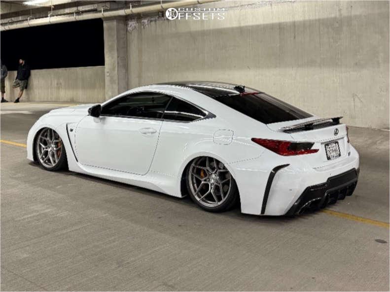 2017 Lexus RC F with 20x9 35 Rohana Rfx11 and 255/30R20 Hankook Ventus ...