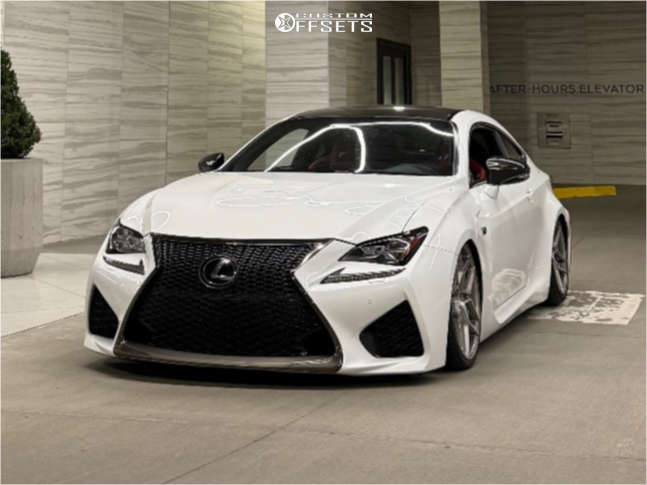 2017 Lexus RC F with 20x9 35 Rohana Rfx11 and 255/30R20 Hankook Ventus ...