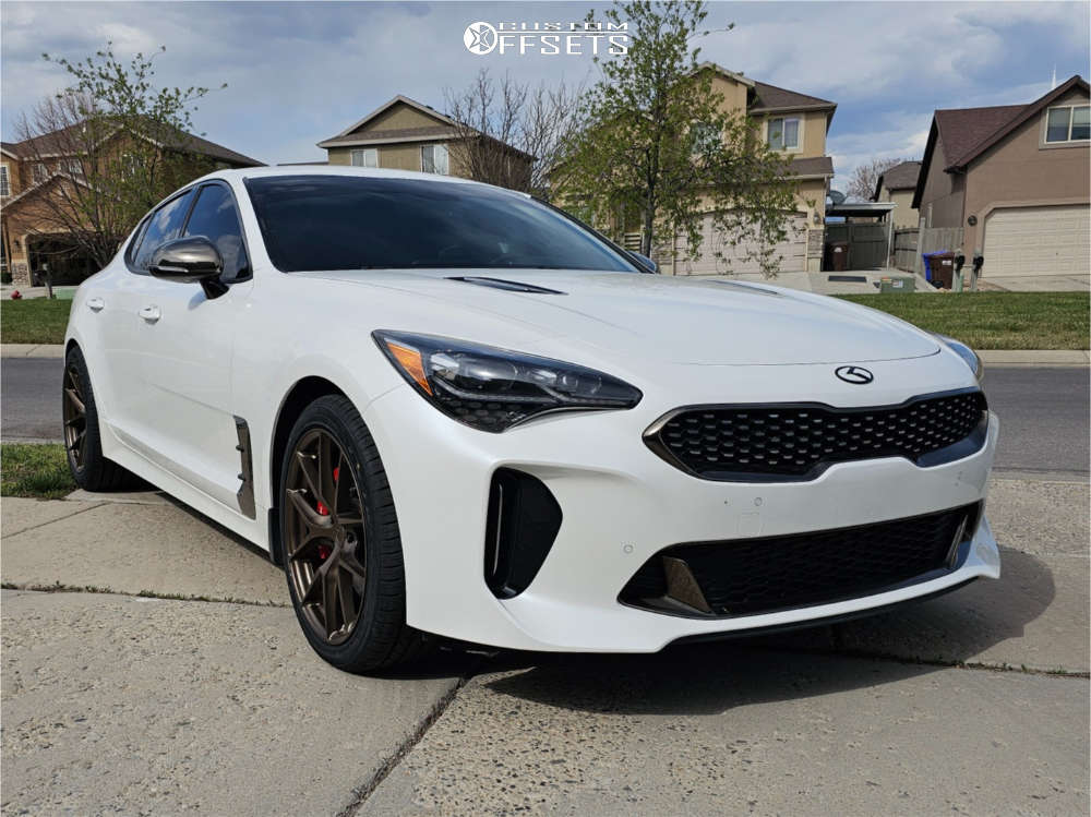2019 Kia Stinger with 19x8.5 35 Aodhan Aff7 and 245/40R19 Lexani Lx ...