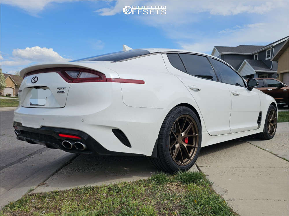 2019 Kia Stinger with 19x8.5 35 Aodhan Aff7 and 245/40R19 Lexani Lx-twenty and Stock | Custom ...