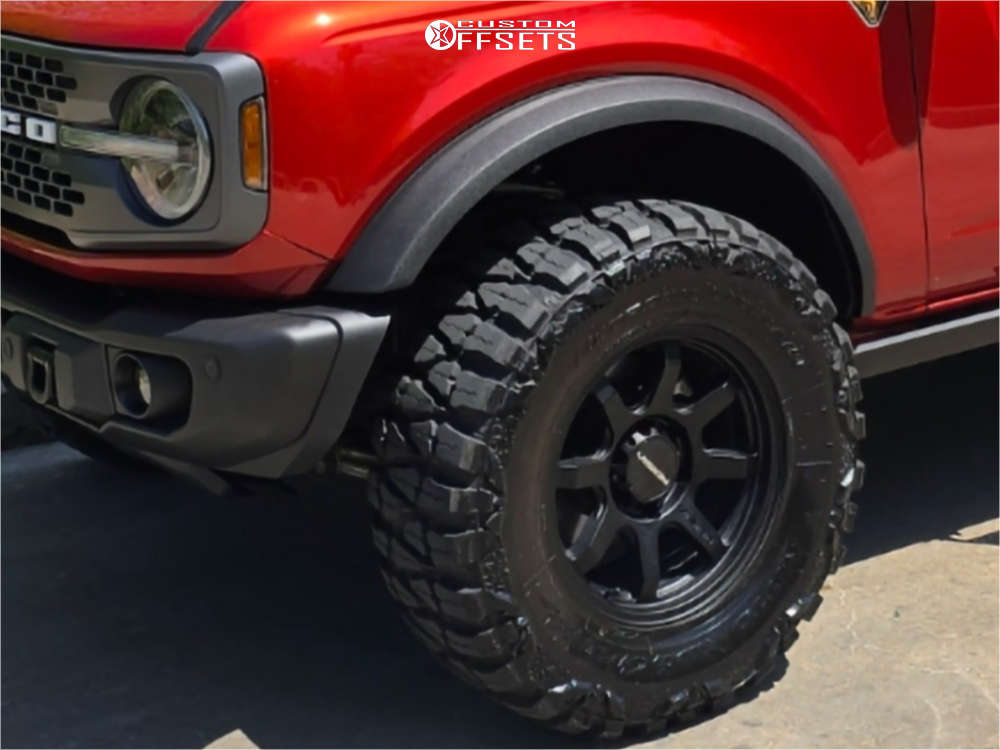 2023 Ford Bronco with 17x8.5 -10 Vision Flow and 33/12.5R17 Nitto Mud ...