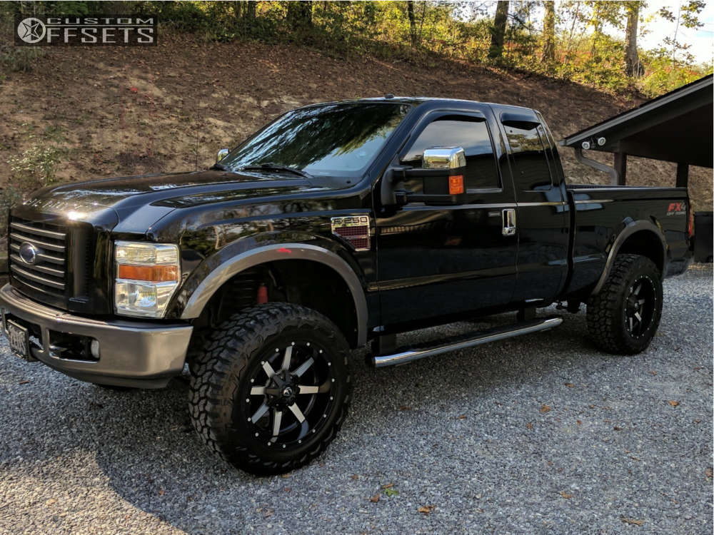 2008 Ford F-250 Super Duty with 20x10 -12 Fuel Maverick D537 and 35/12 ...