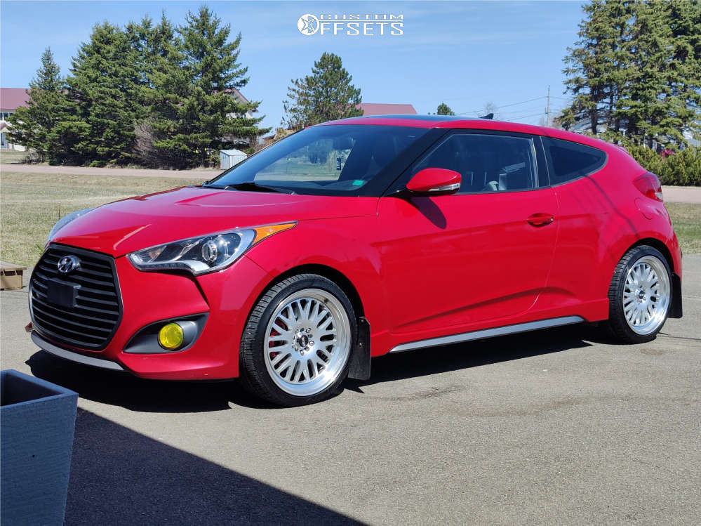 2016 Hyundai Veloster with 18x8.5 35 XXR 531 and 245/35R18 Nankang NS ...
