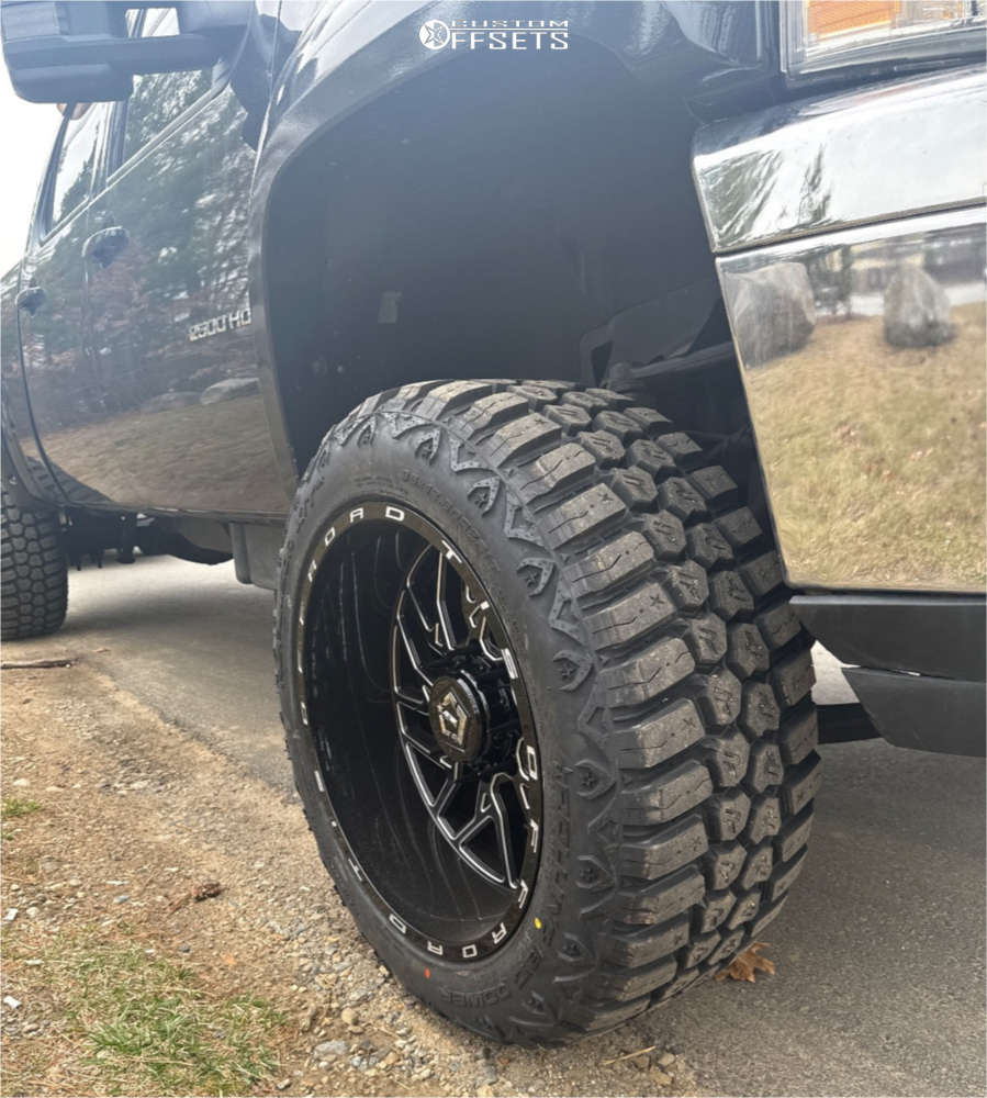 2012 Chevrolet Silverado 2500 HD with 22x12 -44 TIS 544bm and 35/12 ...