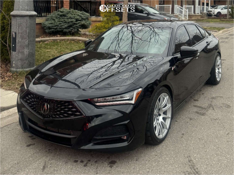 2021 Acura TLX with 19x9.5 28 Apex Sm-10 and 255/40R19 Firestone ...