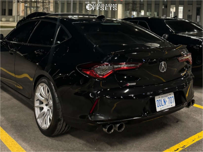 2021 Acura TLX with 19x9.5 28 Apex Sm-10 and 255/40R19 Firestone ...
