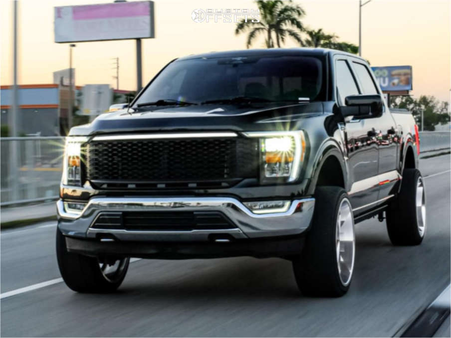 2023 Ford F-150 with 24x12 -40 American Force Locus Ss and 305/35R24 ...