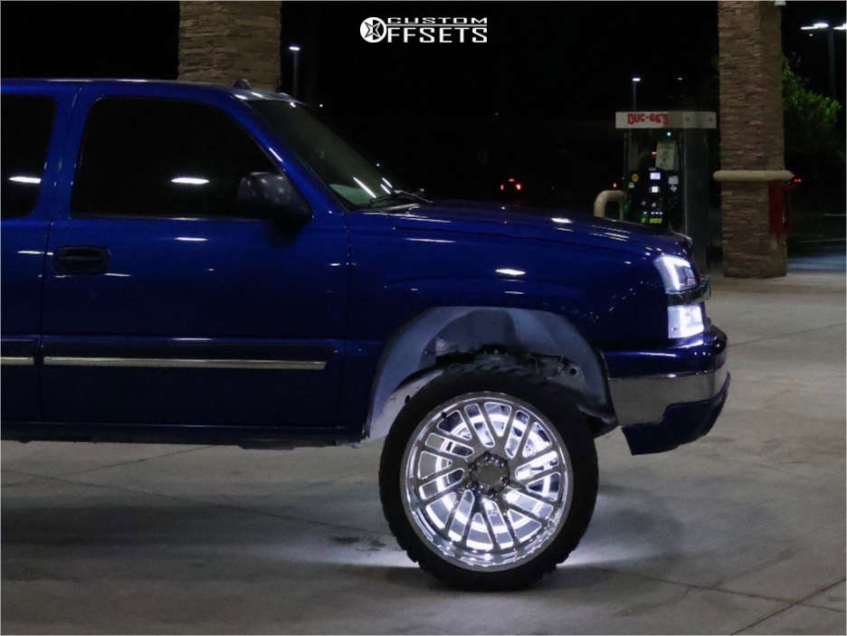 2004 Chevrolet Silverado 1500 with 24x12 -57 Stealth Forged Strike and ...