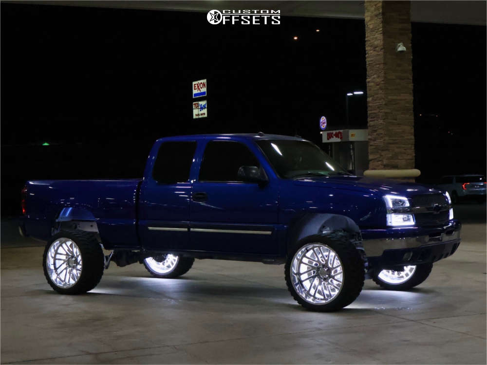 2004 Chevrolet Silverado 1500 with 24x12 -57 Stealth Forged Strike and ...