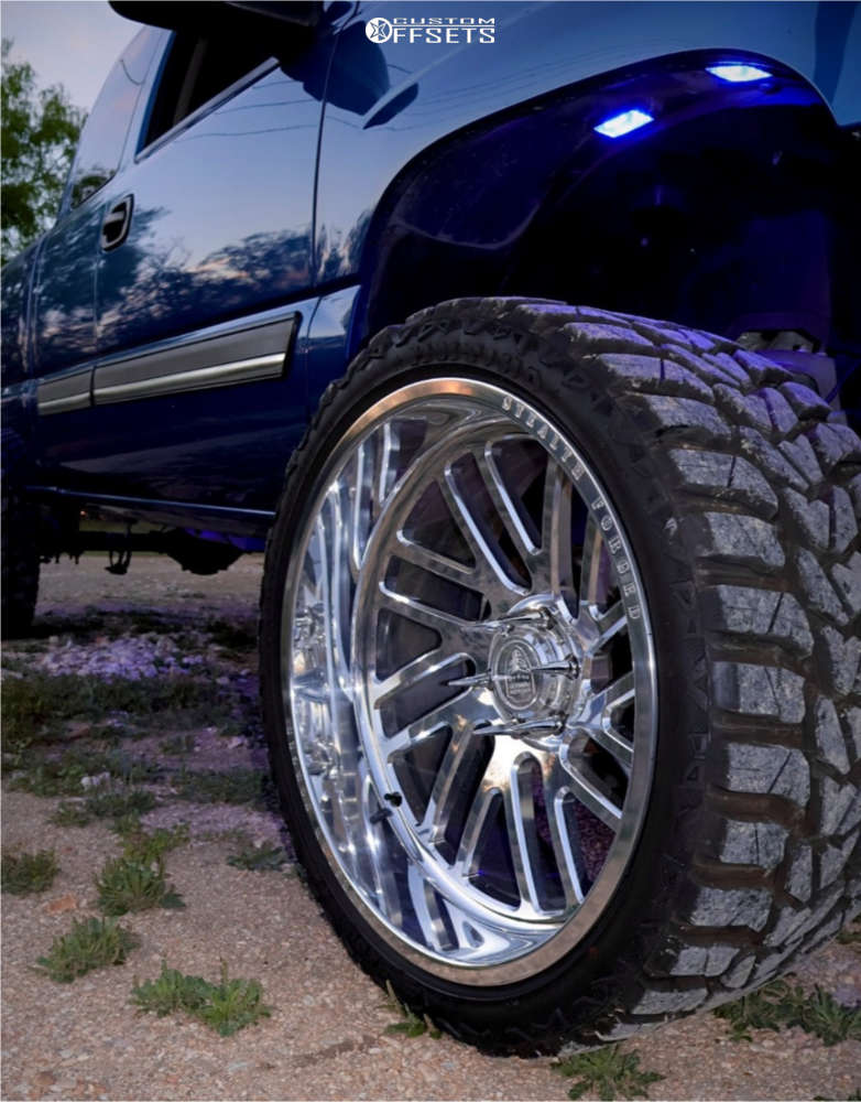 2004 Chevrolet Silverado 1500 with 24x12 -57 Stealth Forged Strike and ...