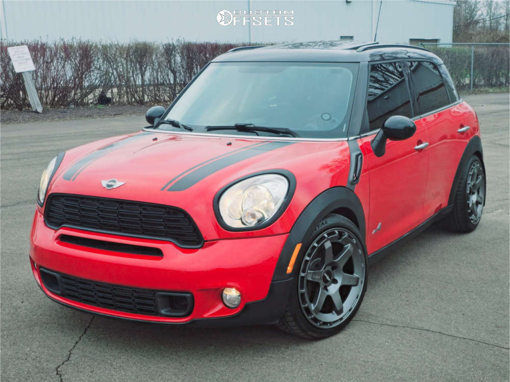 2013 Mini Cooper Countryman with 19x8.5 35 Rotiform Kb1 and 225/40R19 ...