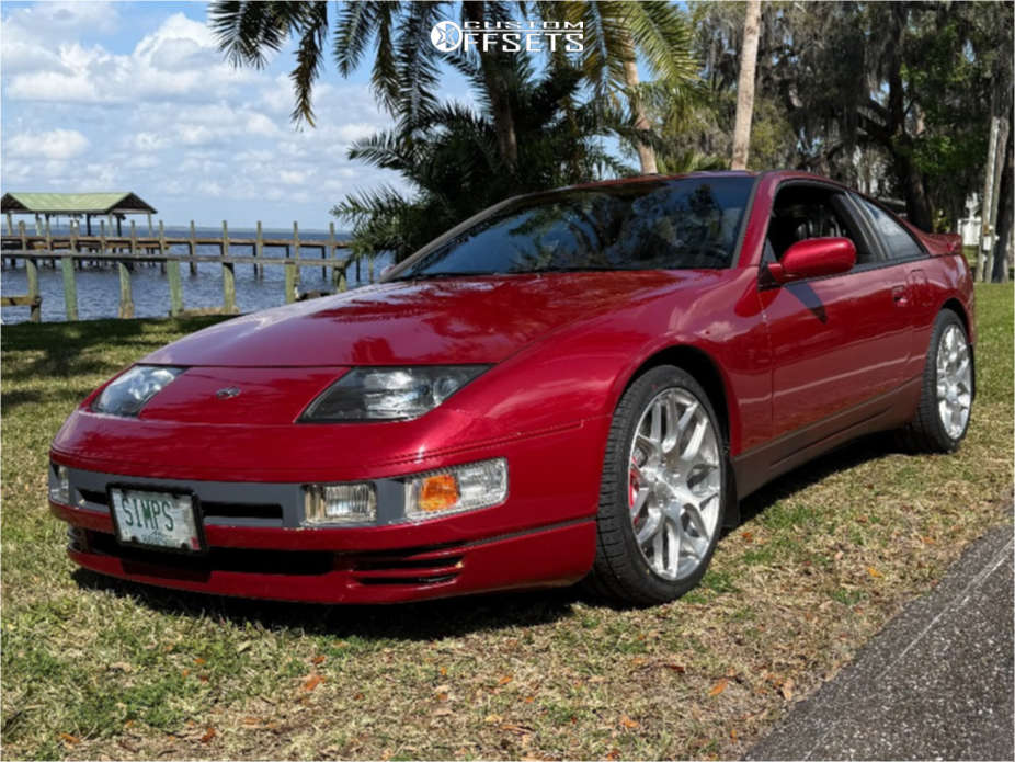 1991 Nissan 300ZX with 18x8.5 35 MRR Fs01 and 245/35R18 Falken Azenis ...
