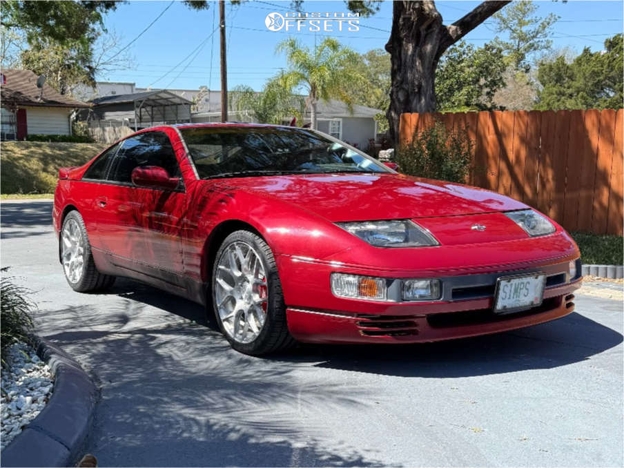 1991 Nissan 300ZX with 18x8.5 35 MRR Fs01 and 245/35R18 Falken Azenis ...