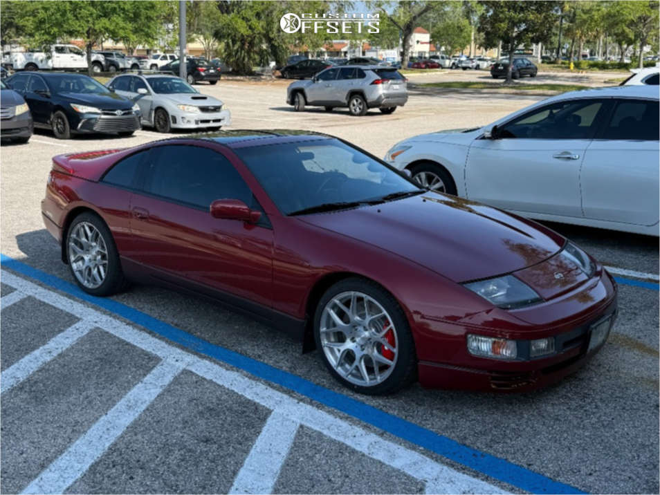 1991 Nissan 300ZX with 18x8.5 35 MRR Fs01 and 245/35R18 Falken Azenis ...