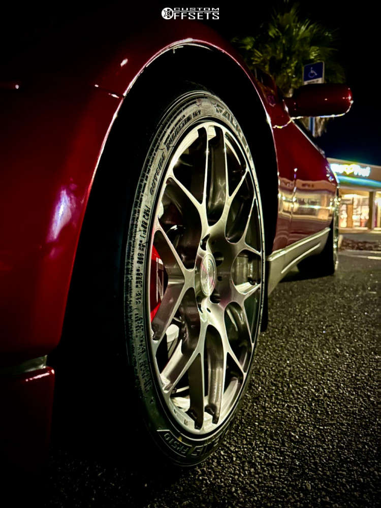 1991 Nissan 300ZX with 18x8.5 35 MRR Fs01 and 245/35R18 Falken Azenis ...