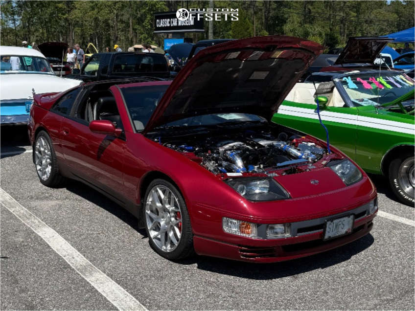 1991 Nissan 300ZX with 18x8.5 35 MRR Fs01 and 245/35R18 Falken Azenis ...