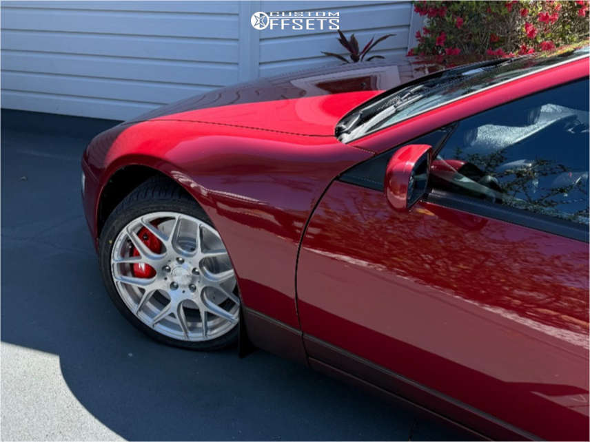1991 Nissan 300ZX with 18x8.5 35 MRR Fs01 and 245/35R18 Falken Azenis ...
