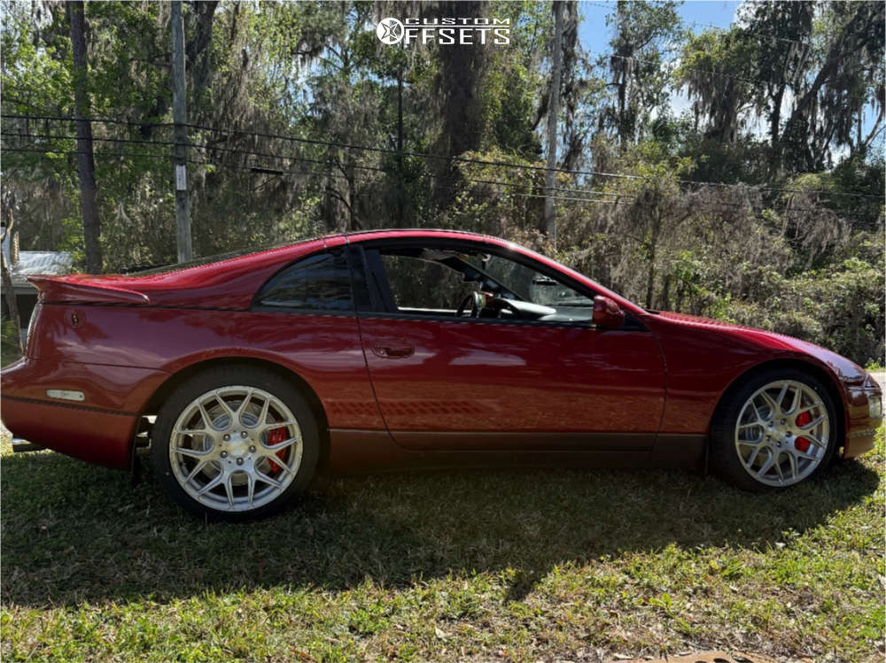 1991 Nissan 300ZX with 18x8.5 35 MRR Fs01 and 245/35R18 Falken Azenis ...