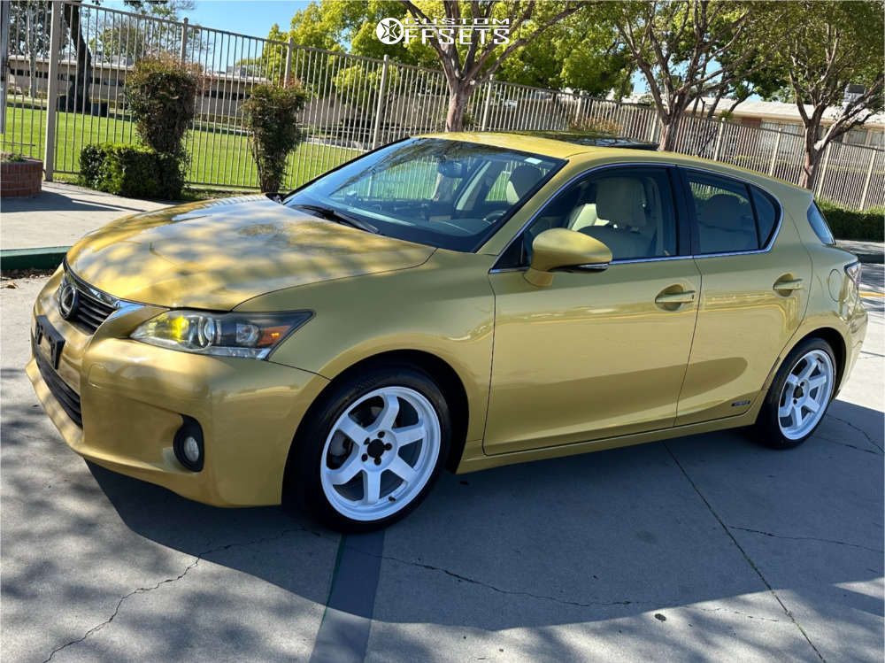 2012 Lexus CT200h with 17x8 35 AVID1 Av6 and 215/45R17 Kosic Drs-7 and ...