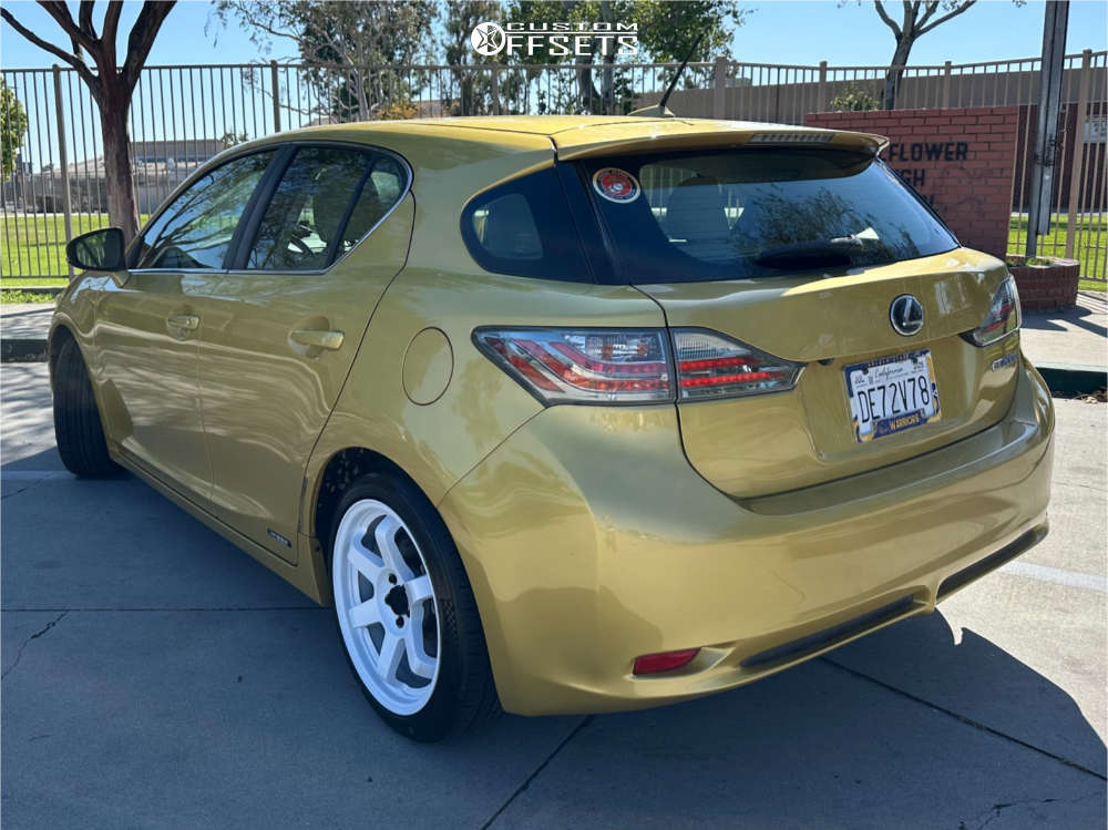 2012 Lexus CT200h with 17x8 35 AVID1 Av6 and 215/45R17 Kosic Drs-7 and ...