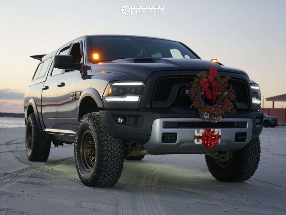 2017 Ram 1500 with 17x9 -12 Fuel Nitro and 35/12.5R17 BFGoodrich All ...