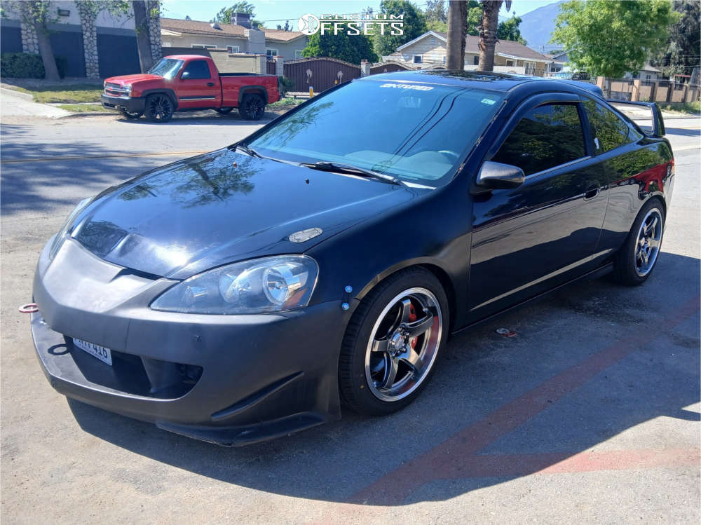 2005 Acura RSX with 17x8 35 XXR 555 and 225/45R17 Blackhawk Street-h ...