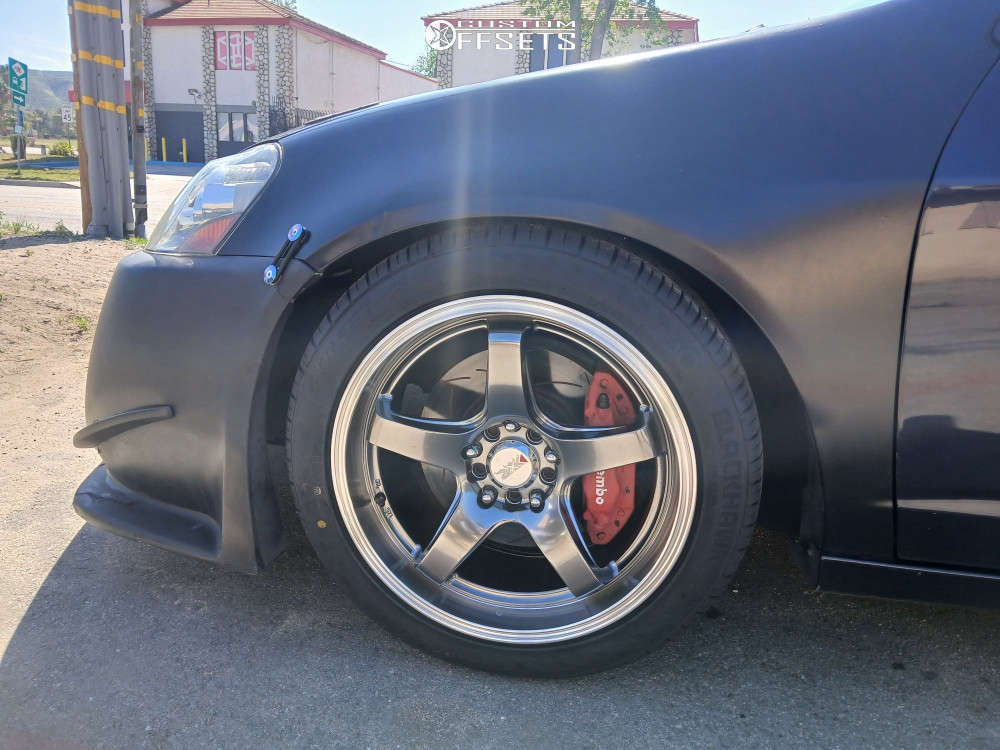 2005 Acura RSX with 17x8 35 XXR 555 and 225/45R17 Blackhawk Street-h ...