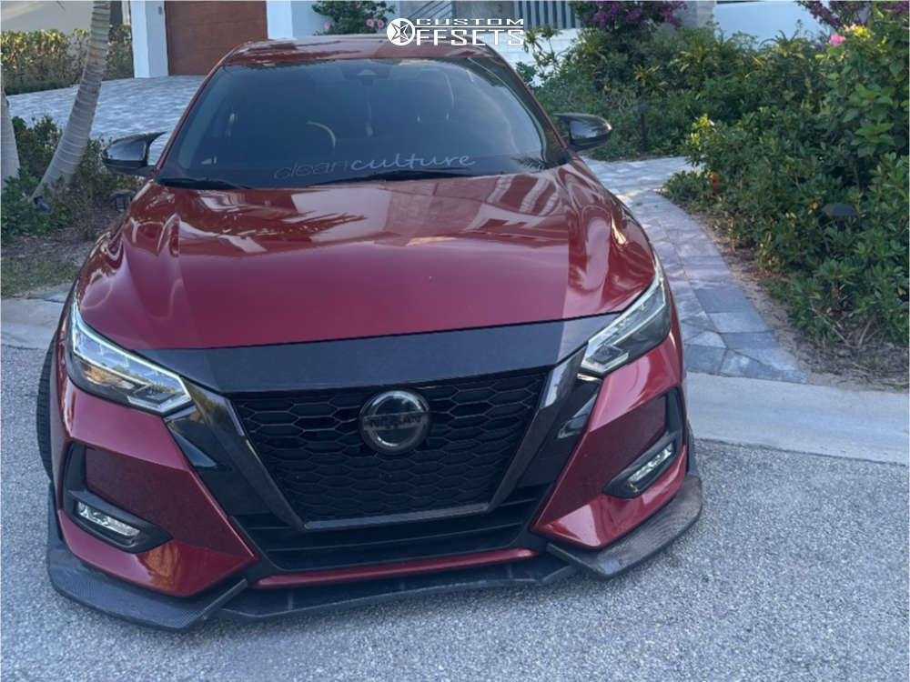 2020 Nissan Sentra with 18x8.5 30 ESR Cr1 and 215/45R18 Blackhawk ...