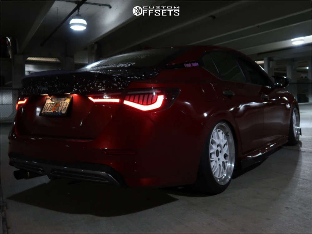 2020 Nissan Sentra with 18x8.5 30 ESR Cr1 and 215/45R18 Blackhawk ...