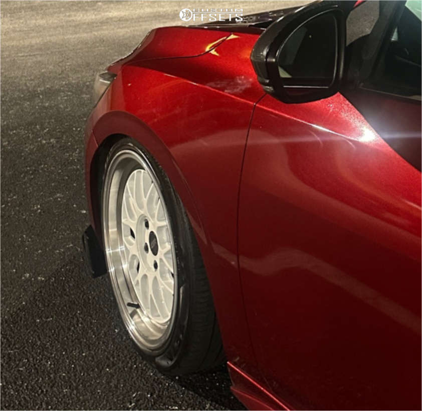 2020 Nissan Sentra with 18x8.5 30 ESR Cr1 and 215/45R18 Blackhawk ...