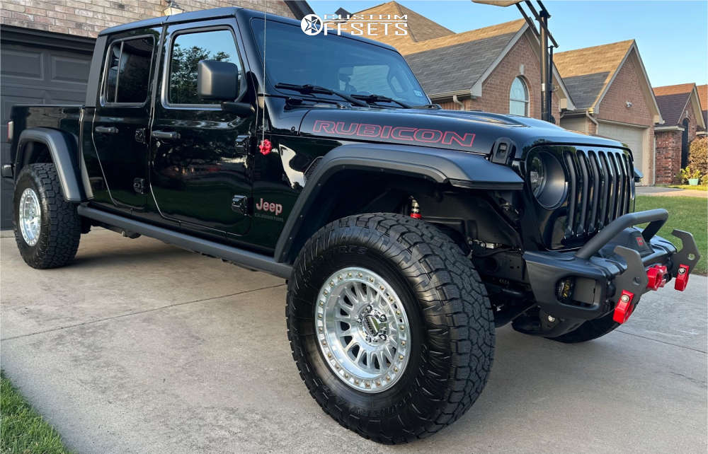 2020 Jeep Gladiator with 17x8.5 -10 KMC Km552 and 35/11.5R17 Toyo Tires ...