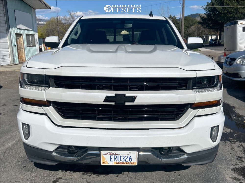 2017 Chevrolet Silverado 1500 with 20x10 -25 ARKON OFF-ROAD Athos and ...