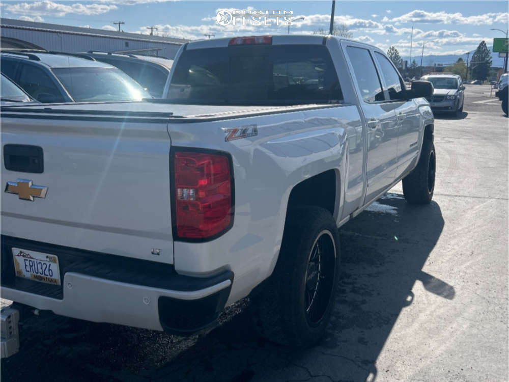 2017 Chevrolet Silverado 1500 with 20x10 -25 ARKON OFF-ROAD Athos and ...