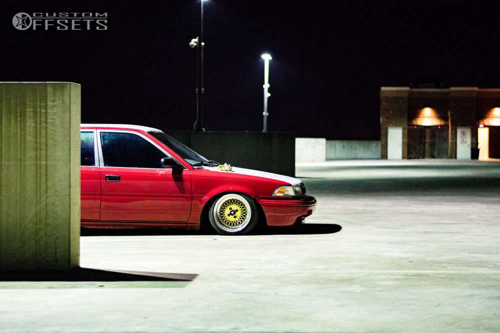 1991 Toyota Corolla with 15x8 25 Enkei Enkei92 and 195/45R15 Toyo Tires ...