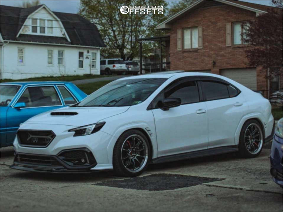 2024 Subaru WRX with 18x9.5 38 Work Zr10 and 265/35R18 Continental ...