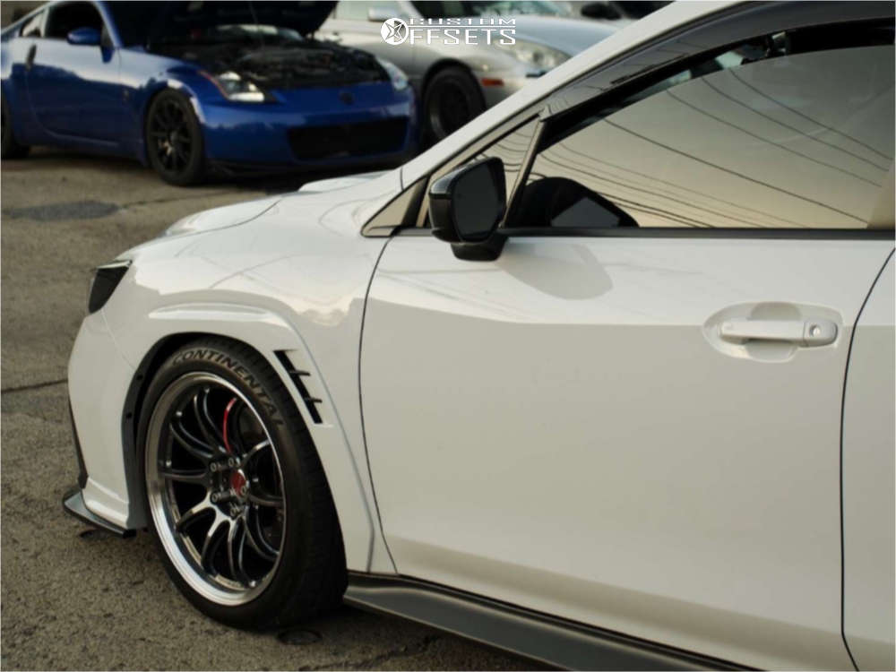 2024 Subaru WRX with 18x9.5 38 Work Zr10 and 265/35R18 Continental ...