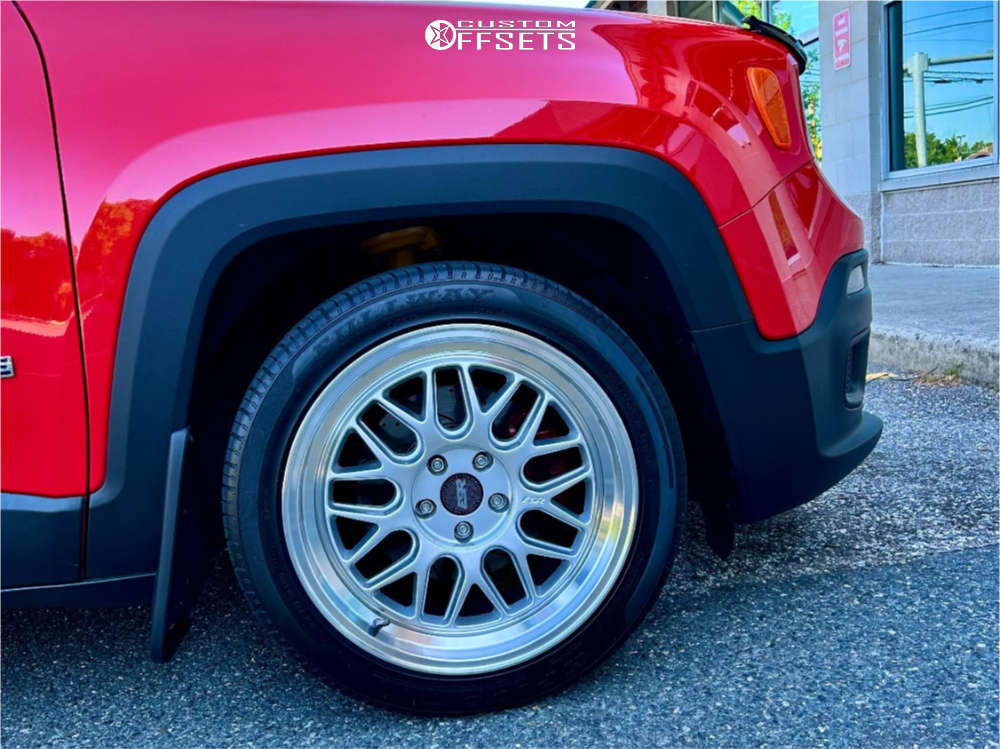 2015 Jeep Renegade with 18x8.5 30 ESR Cr1 and 235/45R18 Fullway Hp108 ...