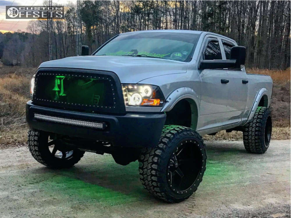 2012 Dodge Ram 2500 with 24x14 -76 Xtreme Mudder Xm-304 and 37/13.5R24 Gladiator Xcomp Mt and ...