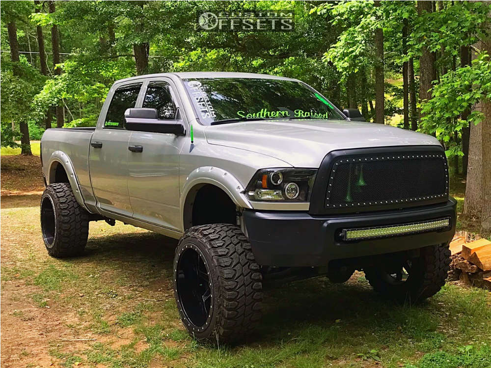 2012 Dodge Ram 2500 with 24x14 -76 Xtreme Mudder Xm-304 and 37/13.5R24 Gladiator Xcomp Mt and ...