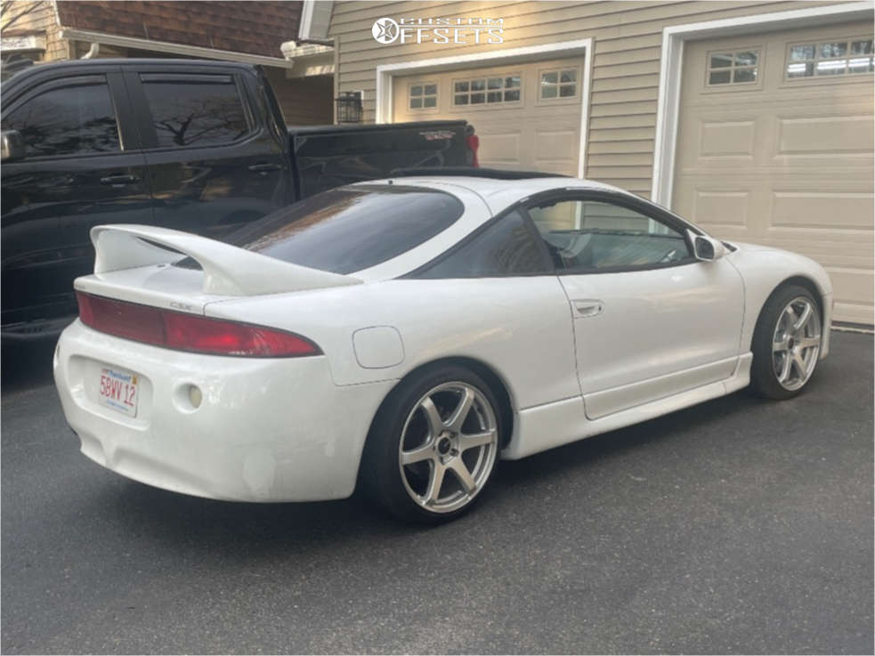1997 Mitsubishi Eclipse with 18x8.5 35 Enkei T6s and 215/40R18 Lionhart ...