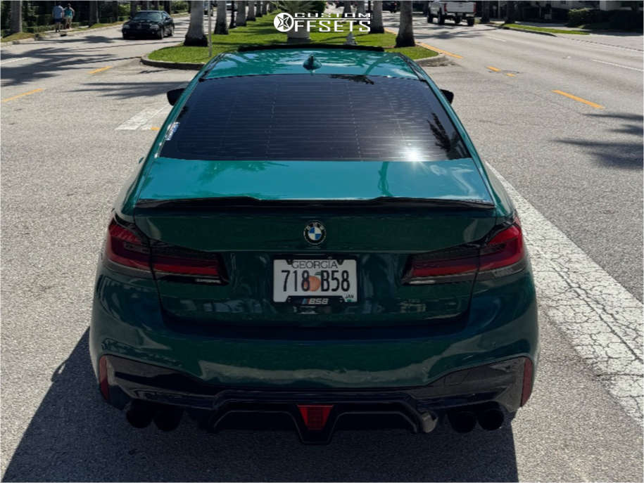 2017 BMW 540i with 20x8.5 28 Dolce Performance Aria and 245/35R20 Nitto ...